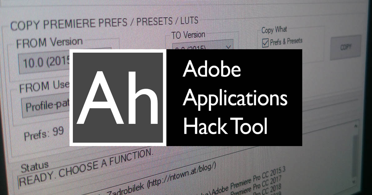 AdAPP - Adobe Apps Hack Tool - The swiss army knife for Premiere